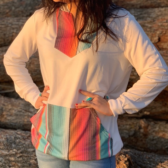 Crazy Train | Tops | Serape Hoodie | Poshmark